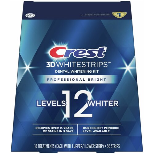 Crest 3D Whitestrips Professional Bright – Отбеливающие полоски для зубов (Новый)