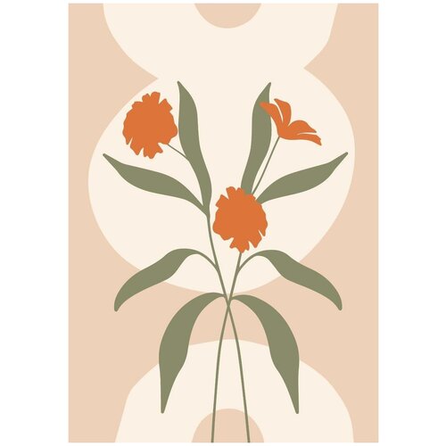 Постер / Плакат / Картина Цветы и растения - Огненные цветы 90х120 см в подарочном тубусе