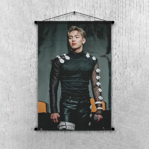 Гобелен по k-pop группе MONSTA X - Шону 30*20 см, арт. 20_Gb0367