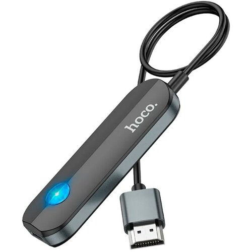 Беспроводной адаптер для экрана Hoco UA23, HDMI to Type-C для MacOS/iOS, HDMI 4K@30Hz Audio to TV, Черный+Серый