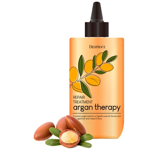 Маска для волос с аргановым маслом Deoproce Argan Therapy Repair Treatment