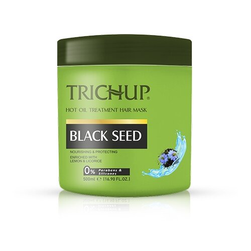 Trichup Маска для волос с горячим маслом черного тмина Hot Oil Treatment Mask Black Seed, 500 г, 500 мл, банка