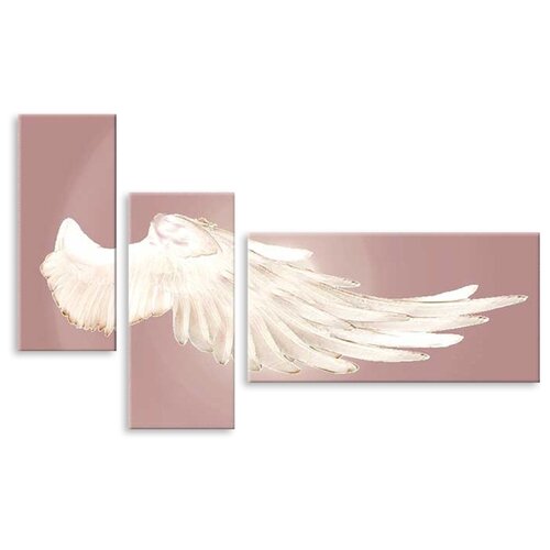 Модульная картина на холсте "Крыло ангела" 90x57 см