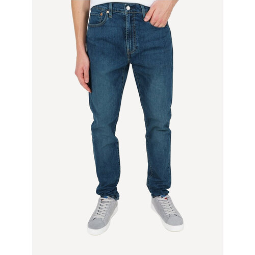 Джинсы зауженные Levi's 512 SLIM TAPER, размер 32/32, синий