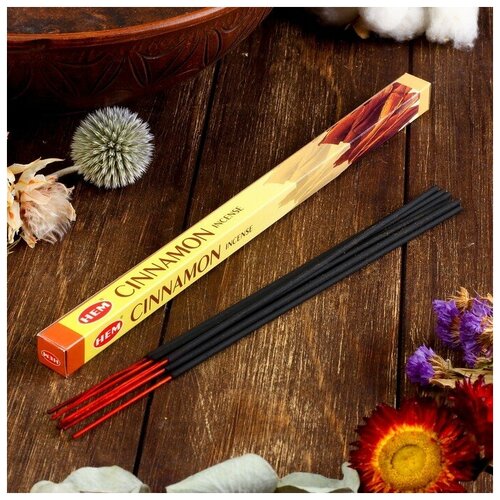 Благовония "HEM Cinnamon" (Корица), четырехгранник, 8 палочек (2 шт)