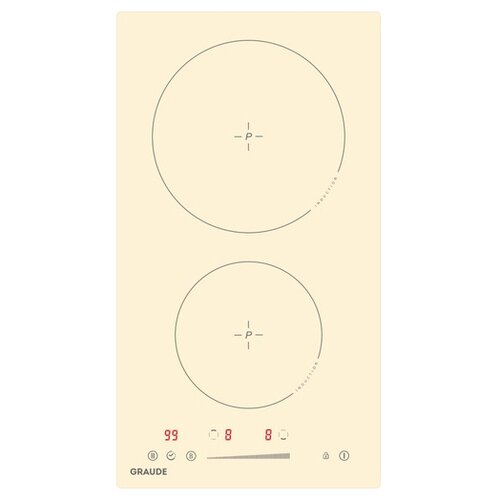 Индукционная варочная панель GRAUDE IK 30.1 S, цвет панели бежевый, цвет рамки бежевый