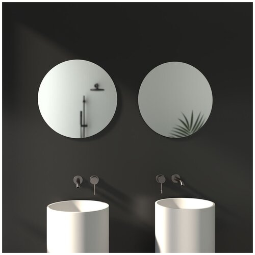 Зеркало настенное Круглое EDGE EVOFORM D55 см, для гостиной, прихожей, спальни, кабинета и ванной комнаты, SP 9960
