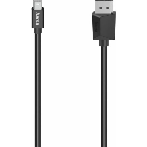 Кабель Display Port HAMA H-200710, miniDisplayPort (m) (прямой) - DisplayPort (m) (прямой), 1.5м, коробка, черный [00200710]