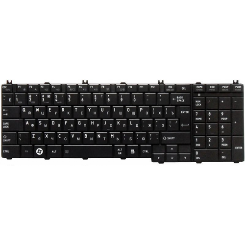 Клавиатура для ноутбука Toshiba Satellite C670 черная