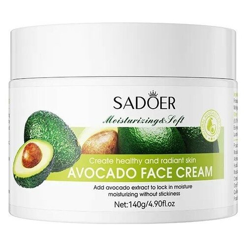 SADOER/Увлажняющий крем для лица с маслом семян авокадо 140гр