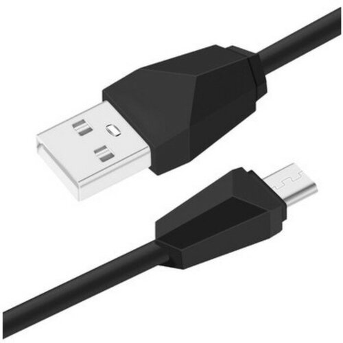 Кабель EX-K-1295, microUSB - USB, 2.4 А, 1 м, силиконовая оплетка, черный