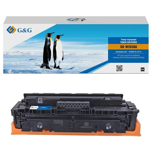 G&G Картридж лазерный GG-W2030A 415A черный 2400стр. для HP LJ M454 MFP M479
