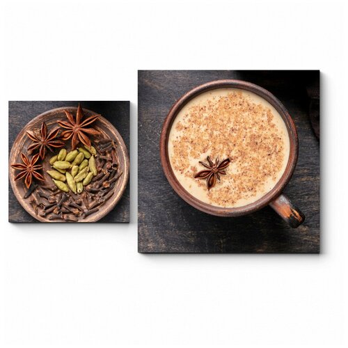 Модульная картина Индийский чай латте 50x30