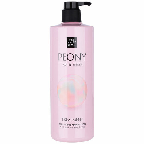Бальзам для волос с жемчужной пудрой с ароматом пиона Mise En Scene Pearl Shining Peony Treatment, 1000 мл