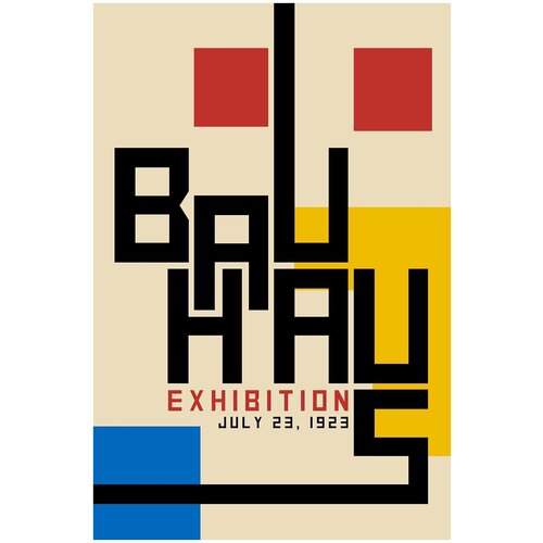 Постер / Плакат / Картина Баухаус - Выставочный плакат 60х90 см в раме
