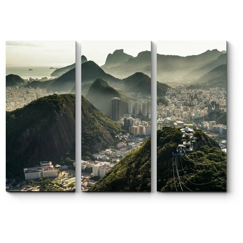 Модульная картина Вид с высоты на Рио-де-Жанейро150x108