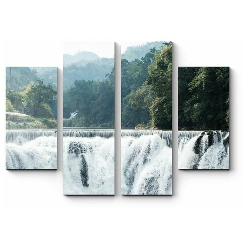 Модульная картина Водопад Шифен, Тайвань100x75