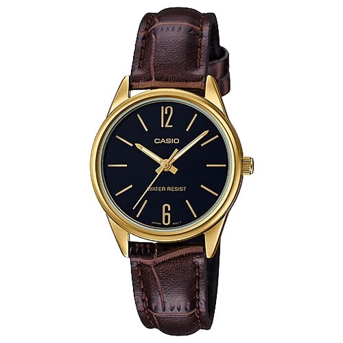 Наручные часы CASIO Standard LTP-V005GL-1B, золотой, коричневый