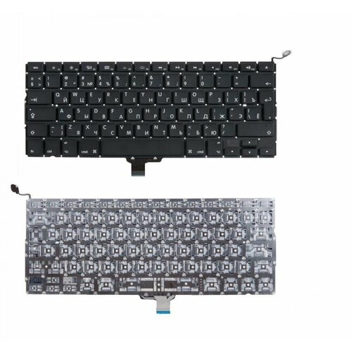 Keyboard / Клавиатура для Apple MacBook Pro 13 A1278 Late 2008 - Mid 2012, Г-образный Enter RUS