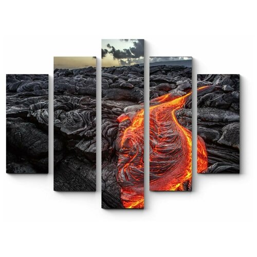 Модульная картина Удивительная лава 105x84