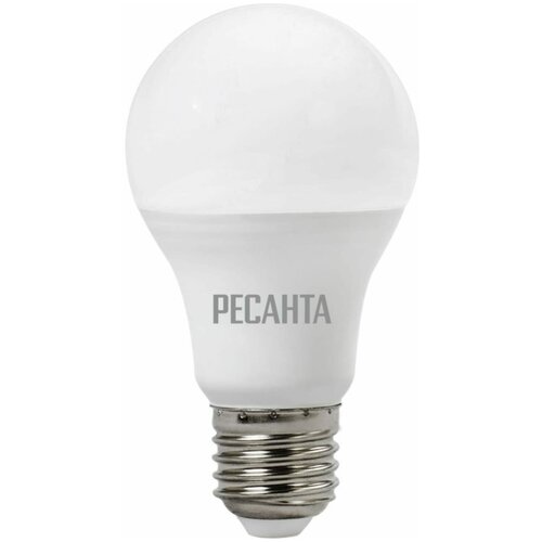 Лампа светодиодная LL-R-A80-20W-230-6K-E27 (груша, 20Вт, холод, Е27) Ресанта