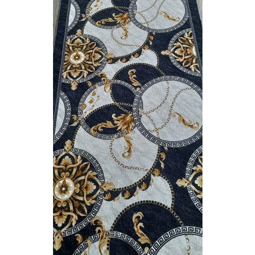 Ковровая дорожка на войлоке, Витебские ковры, с печатным рисунком, 2556, разноцветная, 1.3*1.5 м