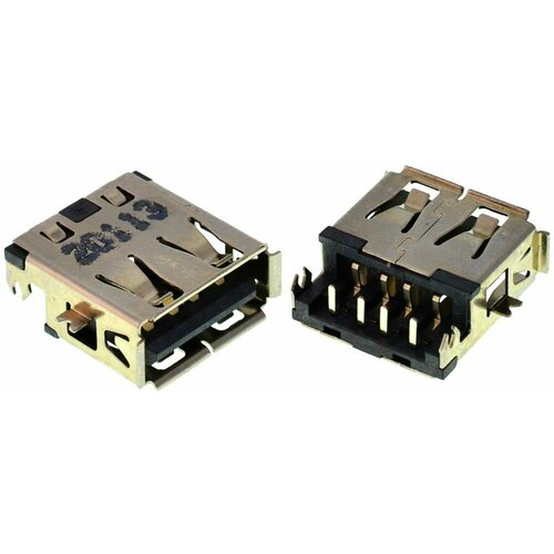 Разъем USB 2.0 / по середине / 14 x10mm / прямой / юбка / Lenovo B560 (004)