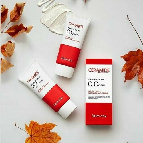 Укрепляющий СС-крем с керамидами FARMSTAY CERAMIDE FIRMING FACIAL CC CREAM