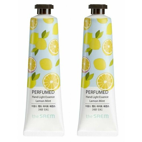 THE SAEM Крем-эссенция для рук парфюмированный Perfumed Hand Light Essence Lemon Mint, 30мл, 2шт