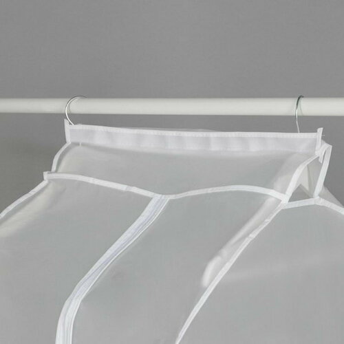 Чехол для одежды плотный 60x110x50 см, PEVA, цвет белый
