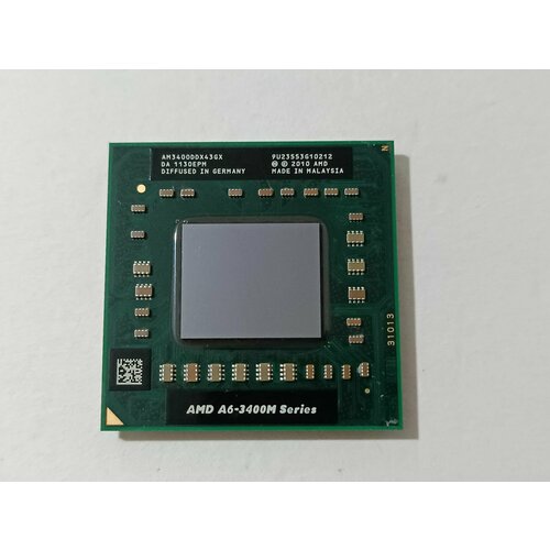 AMD A6-3400M, Llano, 4 ядра, 4 потока, Socket FS1, процессор для ноутбука