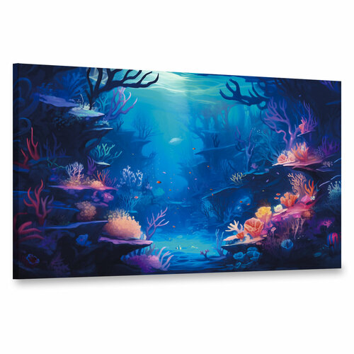 Интерьерная картина 100х60 "Подводный мир"