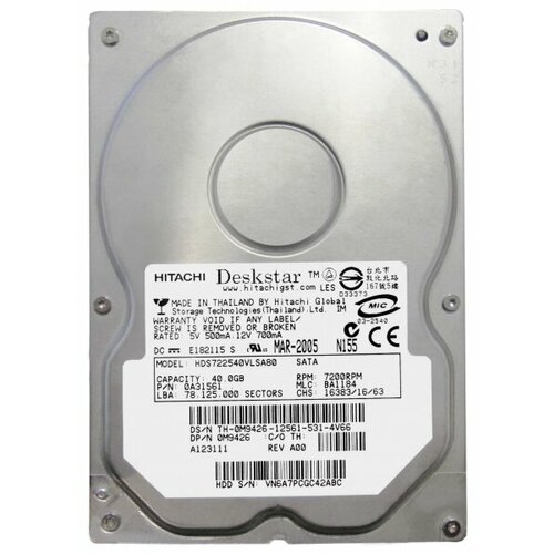 Жесткий диск Dell J3800 41,1Gb 7200 SATA 3.5" HDD