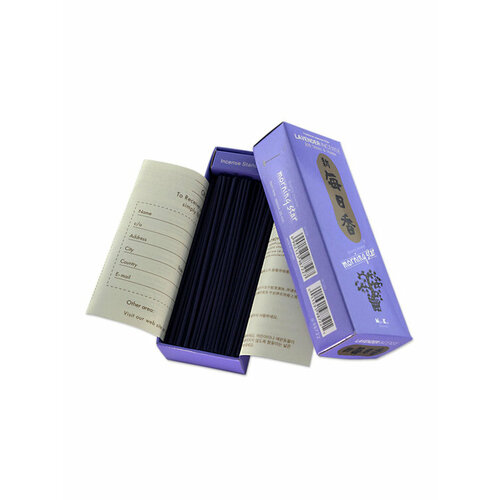 Японские благовония Лаванда (Lavender, серия Morning Star) палочки ароматические, 200 шт. + подставка