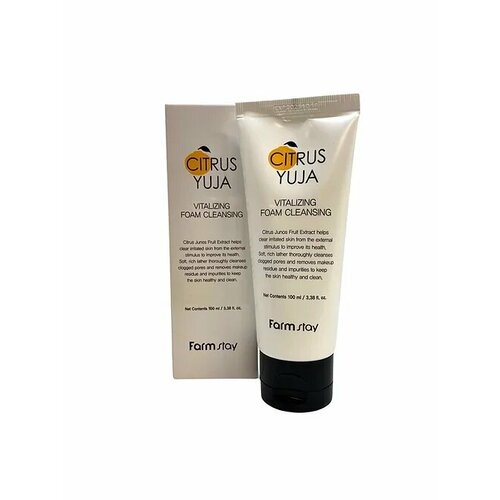 FARMSTAY пенка для умывания С экстрактом юдзу CITRUS YUJA VITALIZING FOAM CLEAR, 100мл