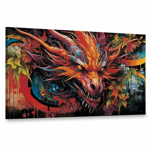Интерьерная картина 100х60 "дракон"