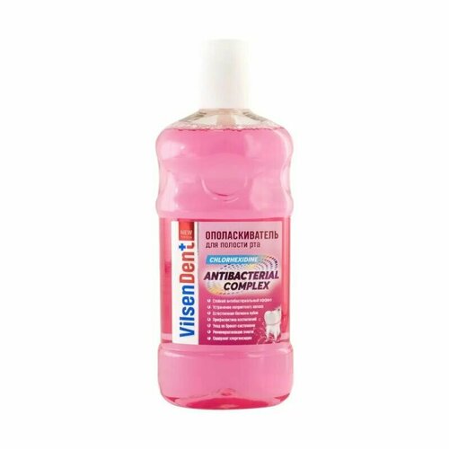 Ополаскиватель для полости рта, VilsenDent, 500 мл, CHLORHEXIDINE - ANTIBACTERIAL COMPLEX