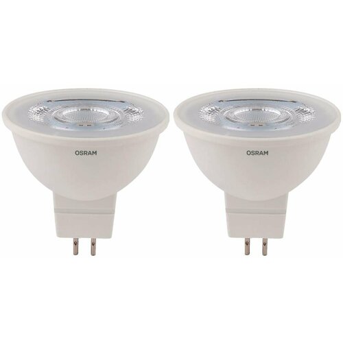 Лампа светодиодная OSRAM LS MR 16 4W/850 220V GU5.3 (холодный белый 5000К) 2 шт
