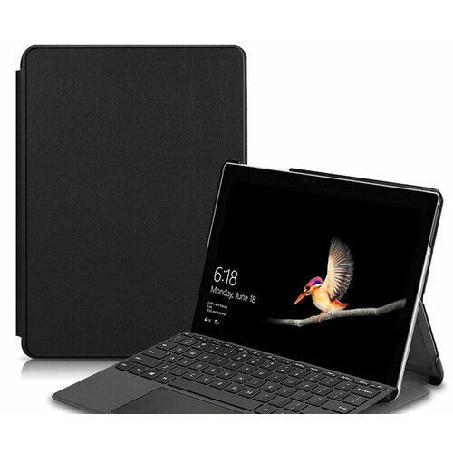 Чехол-обложка MyPads iL Sottile для Microsoft Surface Go трансформируется в подставку пластиковый черный