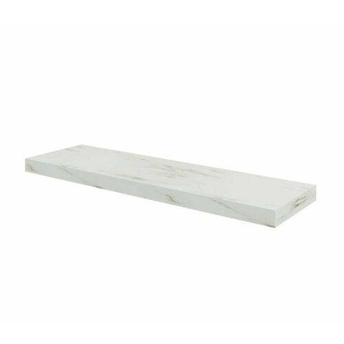 Полка мебельная Spaceo White Marble 80x23.5x3.8 см МДФ цвет белый мрамор