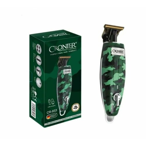 Триммер для бороды Cronier cr 833 / Триммер /Триммер для бороды и усов / Триммер для волос / Триммер аккумуляторный