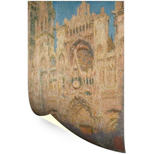 "Руанский собор вечером", Моне, Клод, картина (репродукция) (70х114 см / без подрамника)