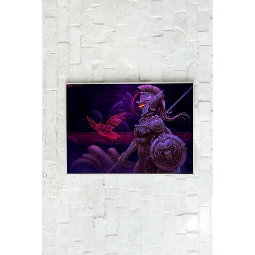 Плакат без рамы Богиня Афина/Арт/ Плакат на стену 21х30 см / Постер формата А4