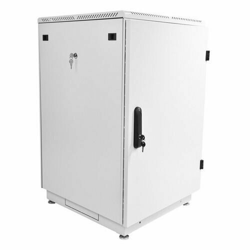 Шкаф серверный ЦМО ШТК-М-27.6.10-3ААА напольный, металлическая передняя дверь, 27U, 600x1360x1000 мм