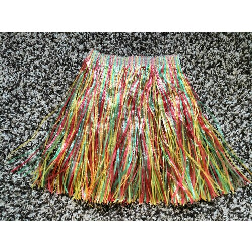 Гавайская юбка (разноцветная 37см