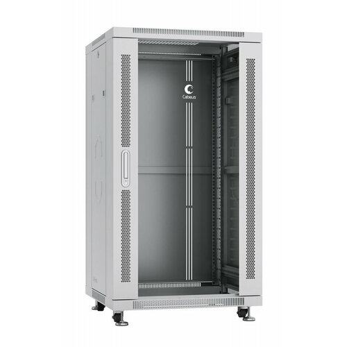 Шкаф серверный Cabeus SH-05C-22U60/100 22U 1000мм дверь стекло, серый