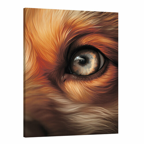 Интерьерная картина 50х70 "Собачий глаз"