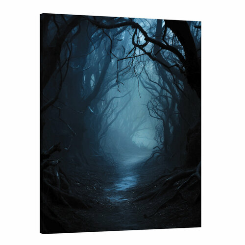 Интерьерная картина 50х70 "Мрачный лес"