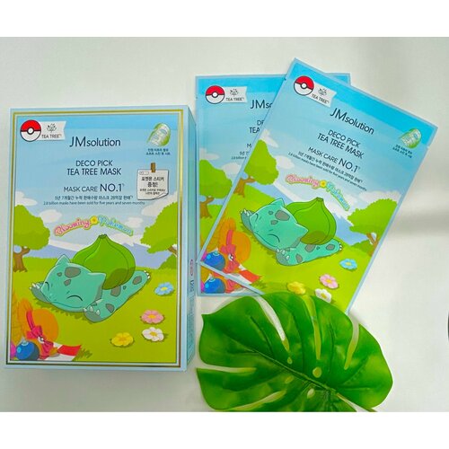 JMSolution Противовоспалительная маска с чайным деревом Deco Pick Tea Tree Mask, 1 шт.