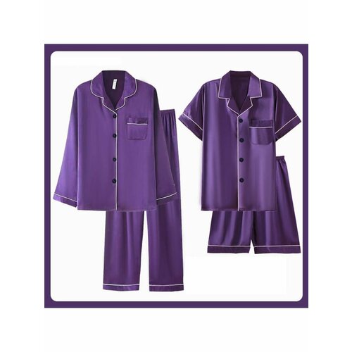 Пижама , размер 3XL, фиолетовый